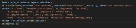 Integrating Salesforce With Python Using simple Salesforce